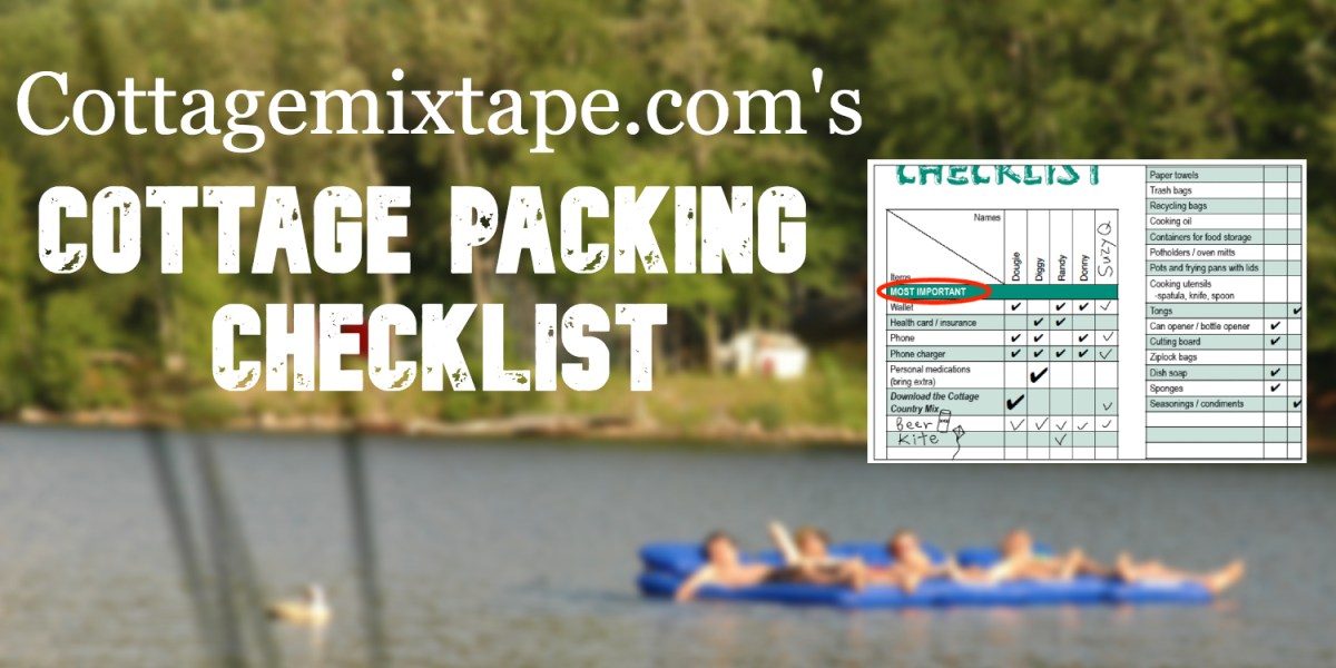 Cottage Packing Checklist – Be Prepared To Have A Good Time – Dougie ...